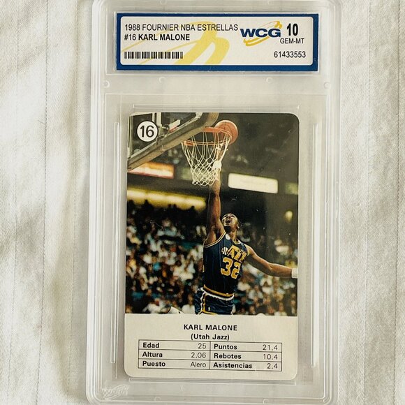 Toys | 1988 Fournier Nba Estrellas 16 Karl Malone Wcg 1 Gemmt | Poshmark